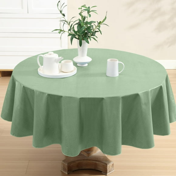 Flannel Backed Plastic Tablecloth