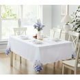 Newbridge Spring Hydrangea Square Embroidered Tablecloth, 52 x 52 Inch ...