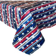 Smile Patriotic Tablecloth, 70 Inch Round American Flag Cover for ...