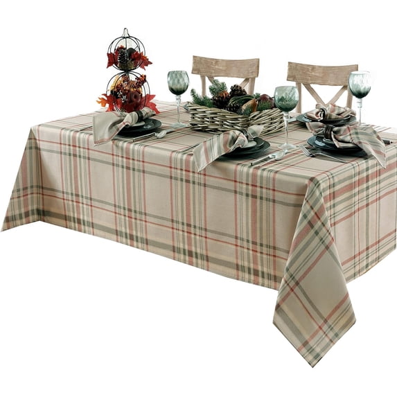 Newbridge Thanksgiving Green Autumn Pocono Rustic Plaid 60 x 84 inch ...