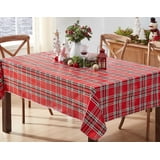 New Bridge Vinyl Rectangle Tablecloth, 60 x 102 Inch, Red and Black ...