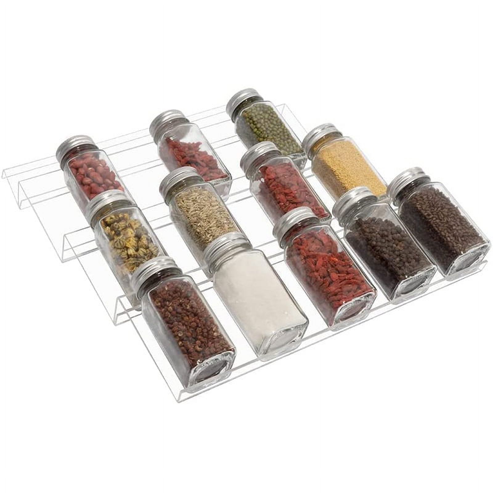 Newce Explosive Acrylic Spice Rack Drawer Adjustable Stacked Black ...