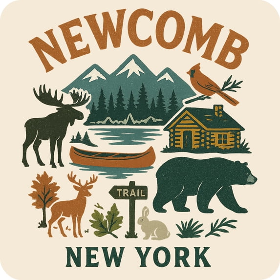 Newcomb New York Keepsakes Souvenir Vinyl Sticker – Destination Travel ...