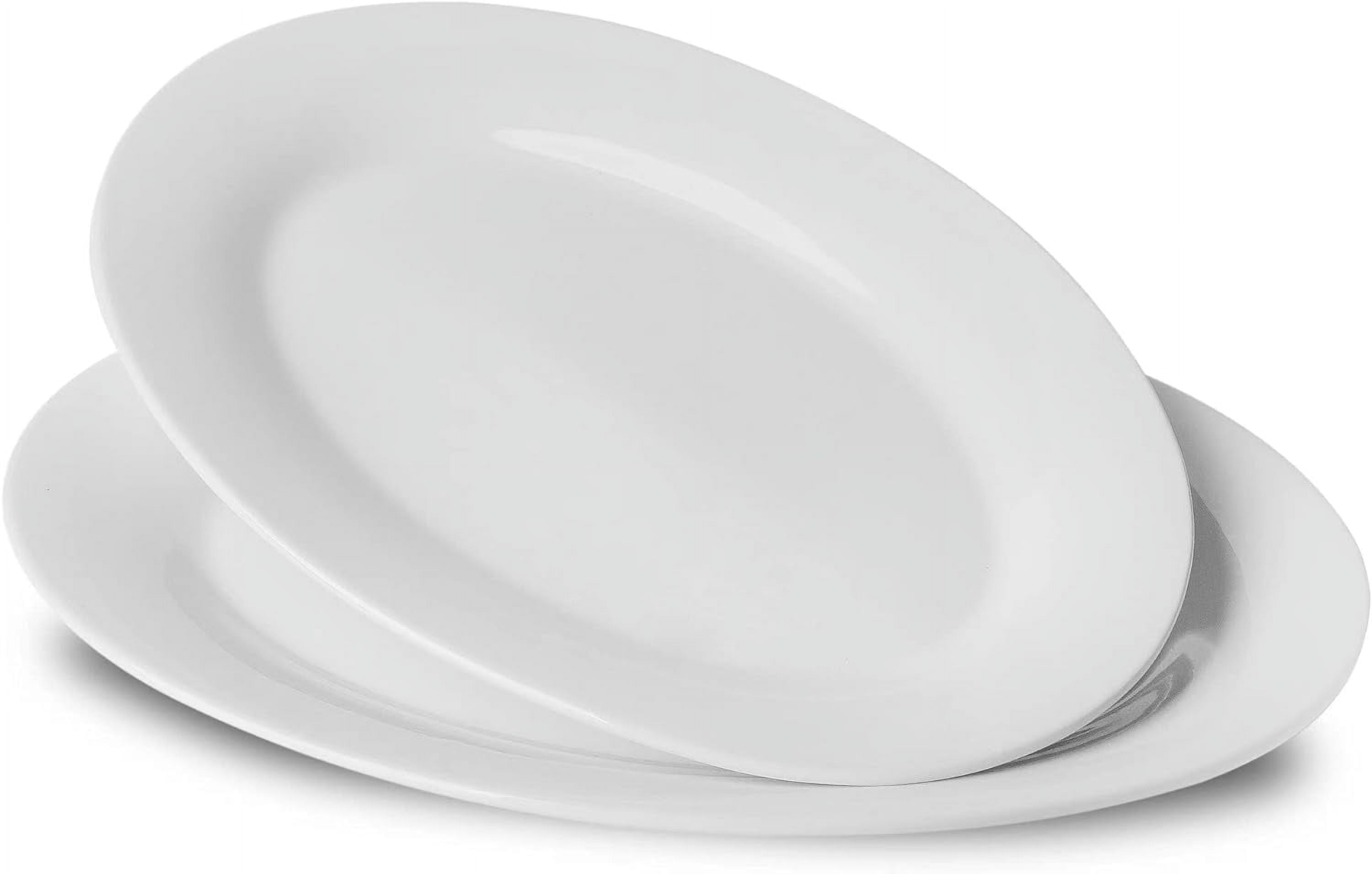 XINLTC-14 Inch Ceramic Serving Platter Set of 2,Dinner plates for ...