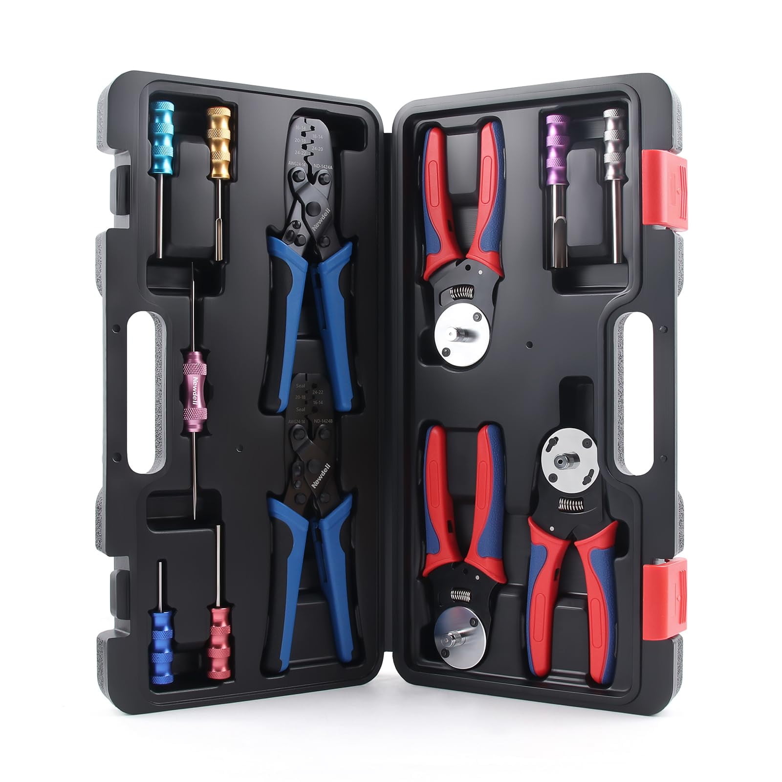 Newdeli 12Pcs Deutsch Crimp Tool Kit Weather Pack Close Barrel & Open ...