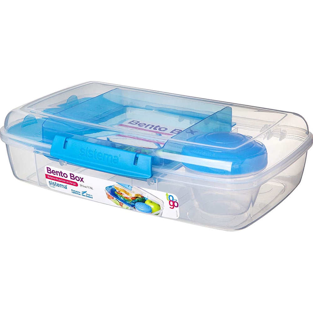 S Bento Box Assrtd Colors 4pc - Walmart.com