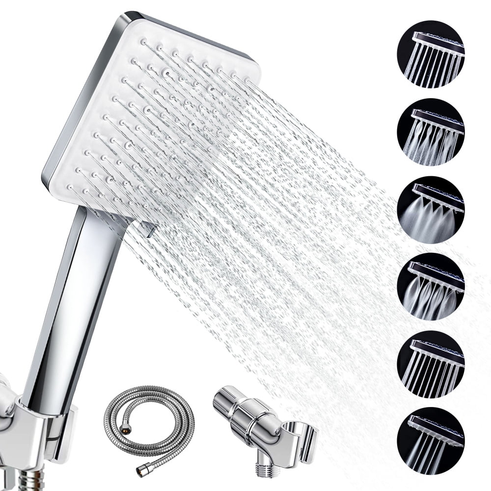 Newentor® Handheld High Pressure Sprayer Shower Head, 6 Spray Modes ...