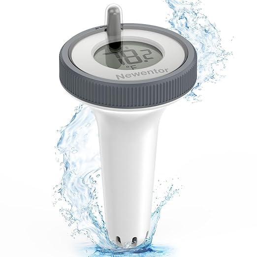 Newentor Pool Thermometer Wireless Floating Easy Read, High-Precision ...
