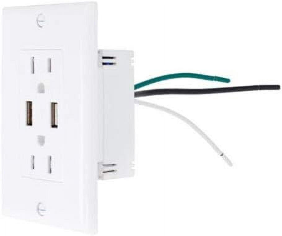 NewerTech Power2U 14 Cubic Inch Electrical Outlet with 2X USB Ports ...