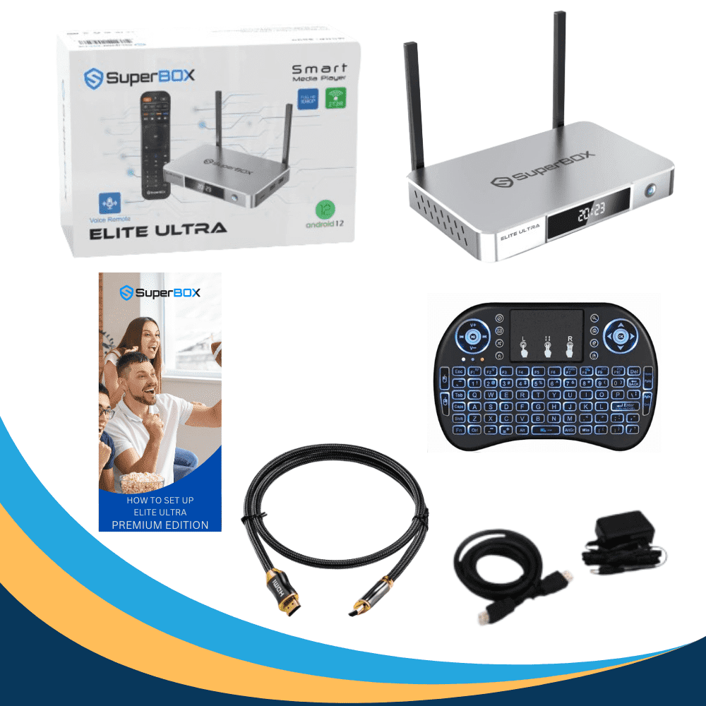 Newest 2024 Super Box Elite Ultra Android 12 TV Box with Voice Control ...
