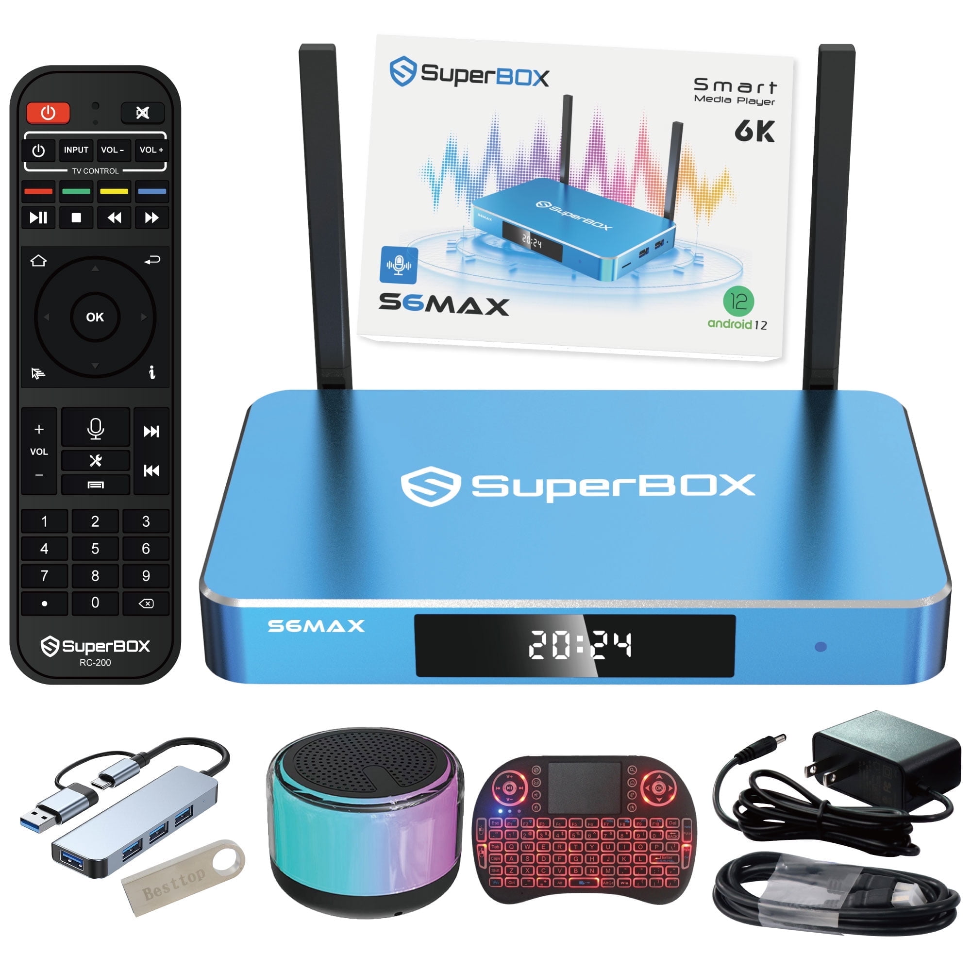 Newest Super Box S6 Max 2025 Fully, 4GB RAM+64GB Storage Superbox with ...