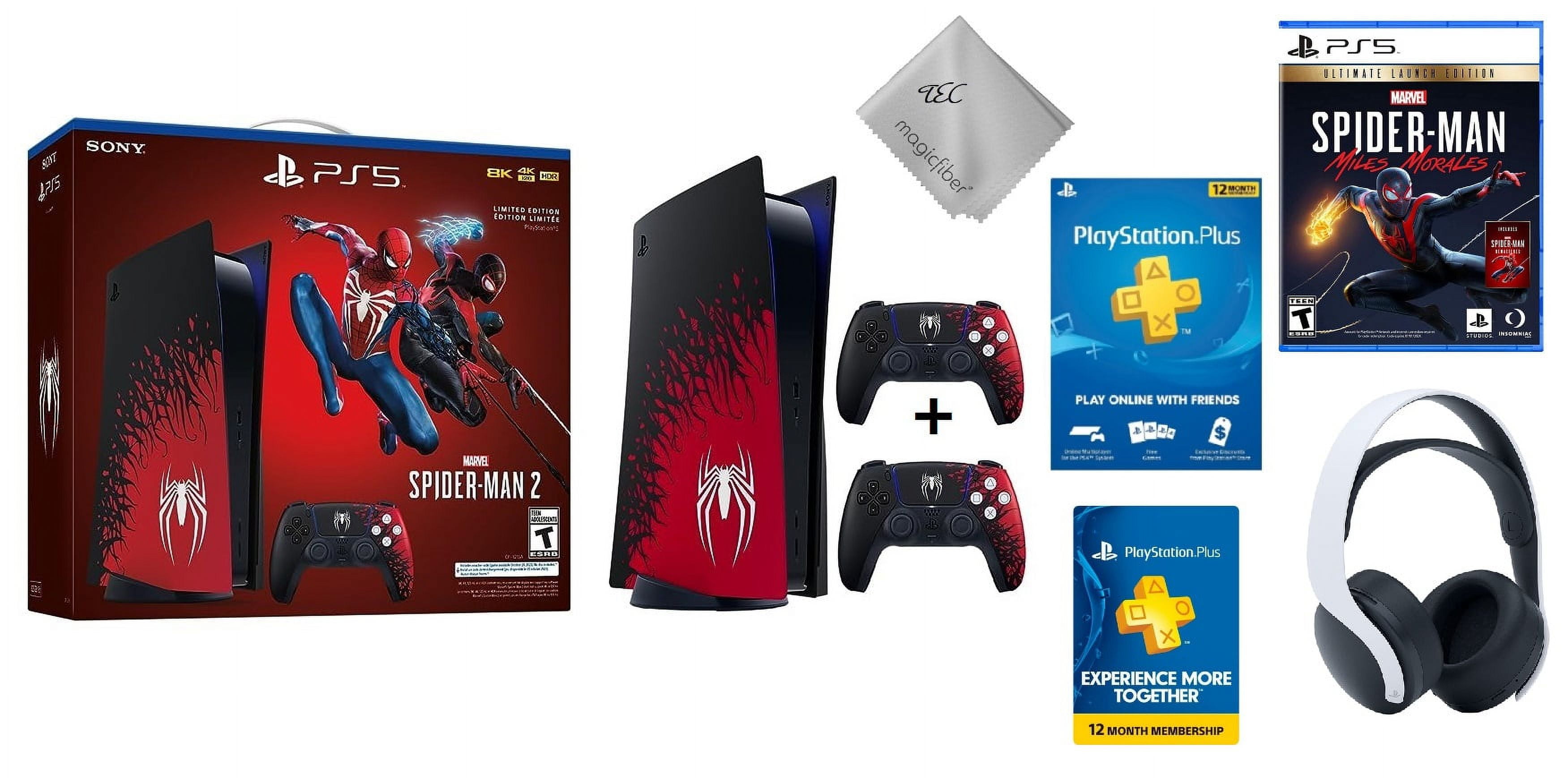 Sony PlayStation 5 (PS5) Disc Console with Marvel's Spider-Man 2 ...