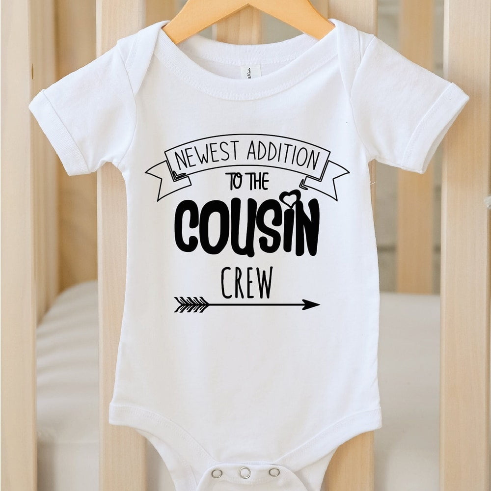 Newest Addition To The Cousin Crew Body, Cousin Crew Baby Bodysuit, Brand New To The Cousin Crew ...