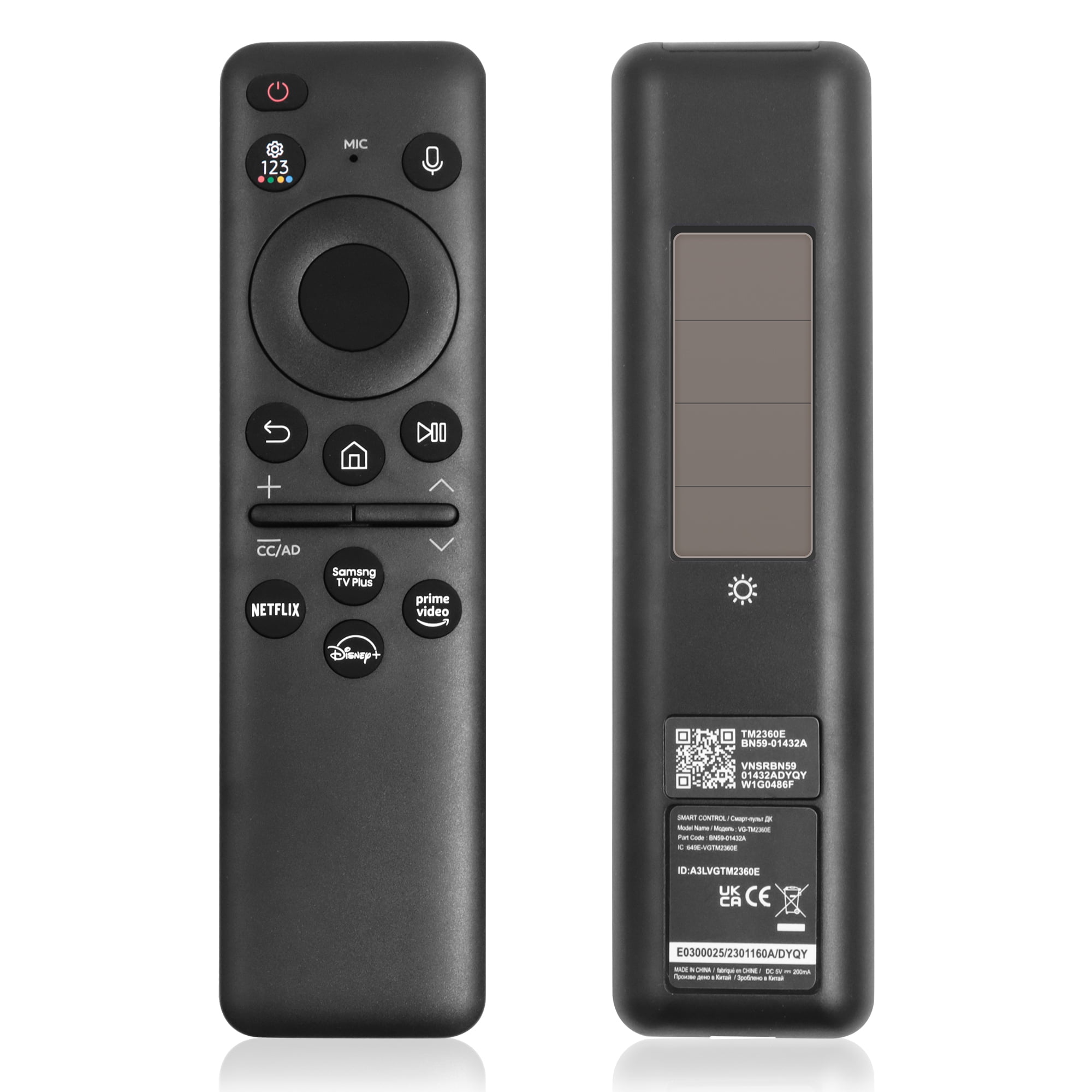 Newest BN59-01432A Solar Voice Replacement Remote for Samsung Smart TVs ...