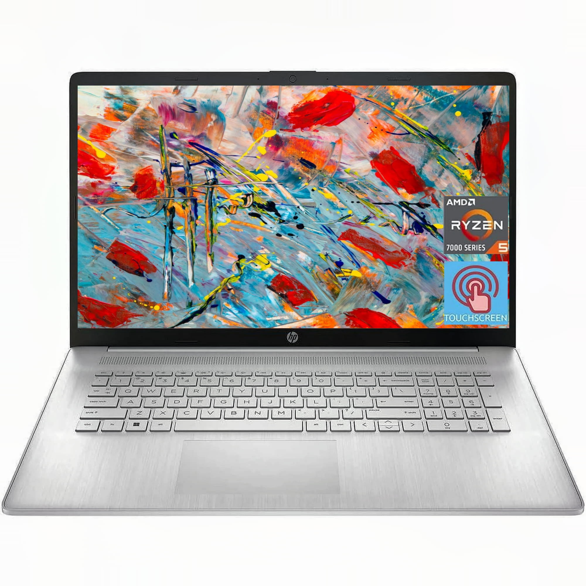 Newest HP 17.3" HD+ Touchscreen Laptop, AMD Ryzen 5 7530U (Beats i7 ...