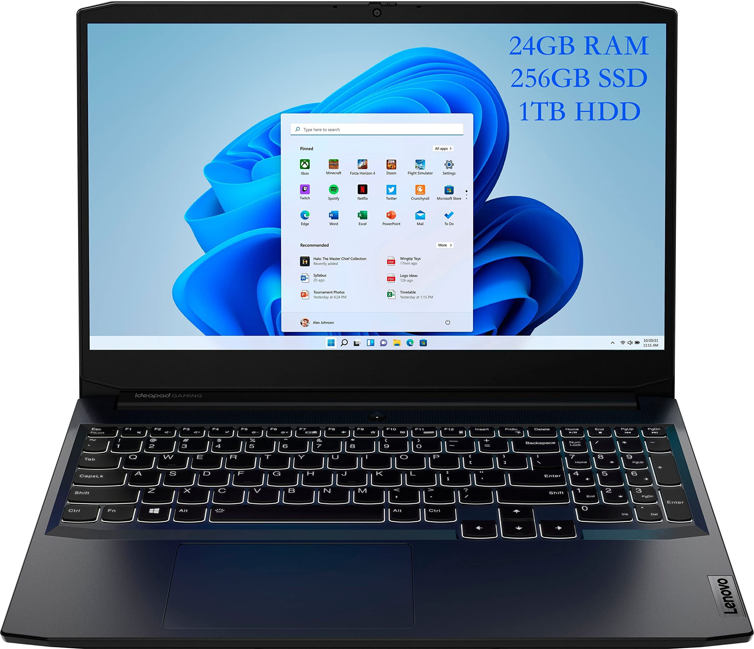 Newest Lenovo IdeaPad 3i 15.6" FHD 120Hz Refresh Rate Gaming Laptop ...