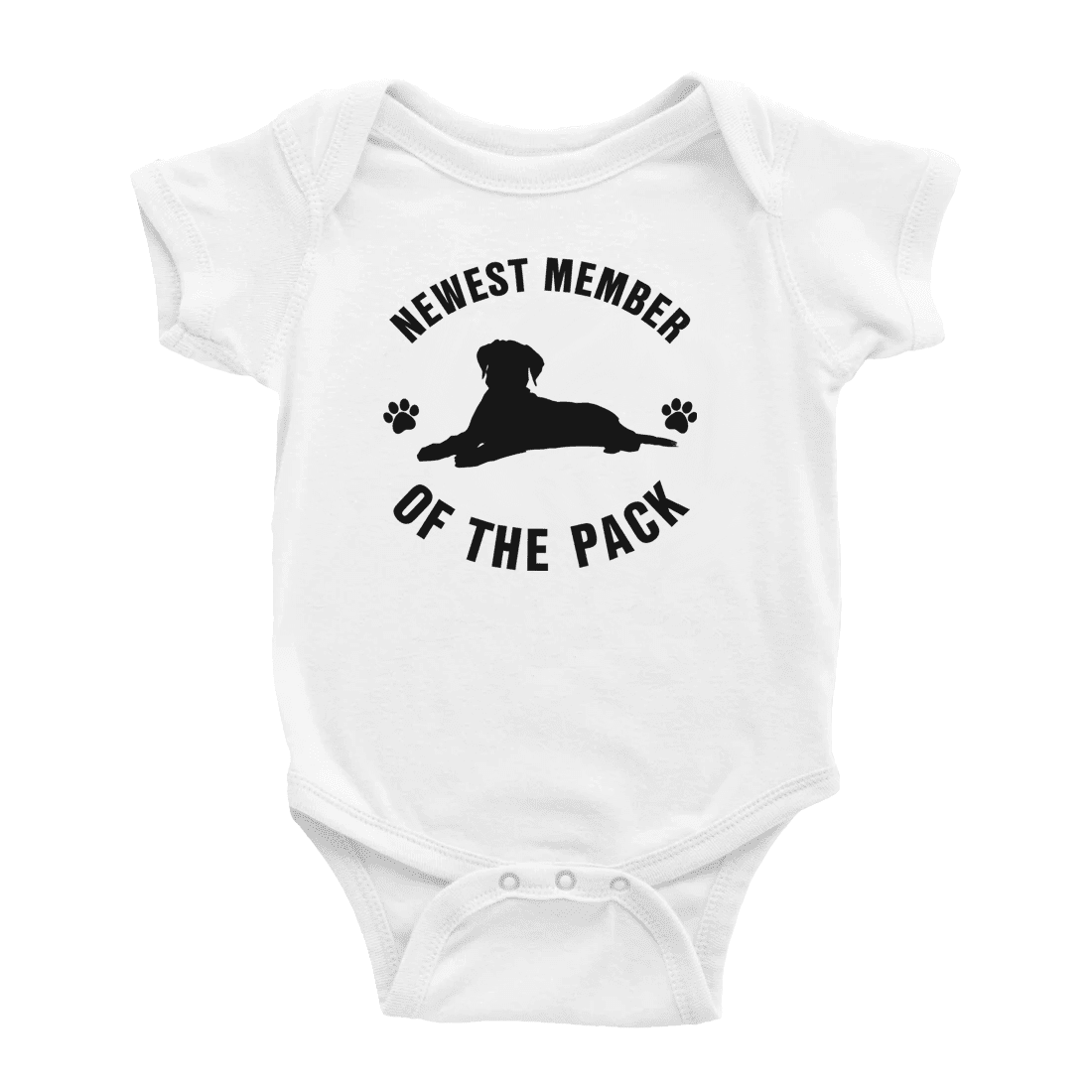 Newest Member of The Pack Boxador Dog Cute Baby Jumpsuits Boy Girl ...