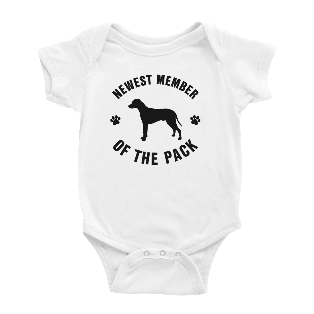 Newest Member of The Pack Rhodesian Ridgeback Dog Cute Baby Romper Boy ...