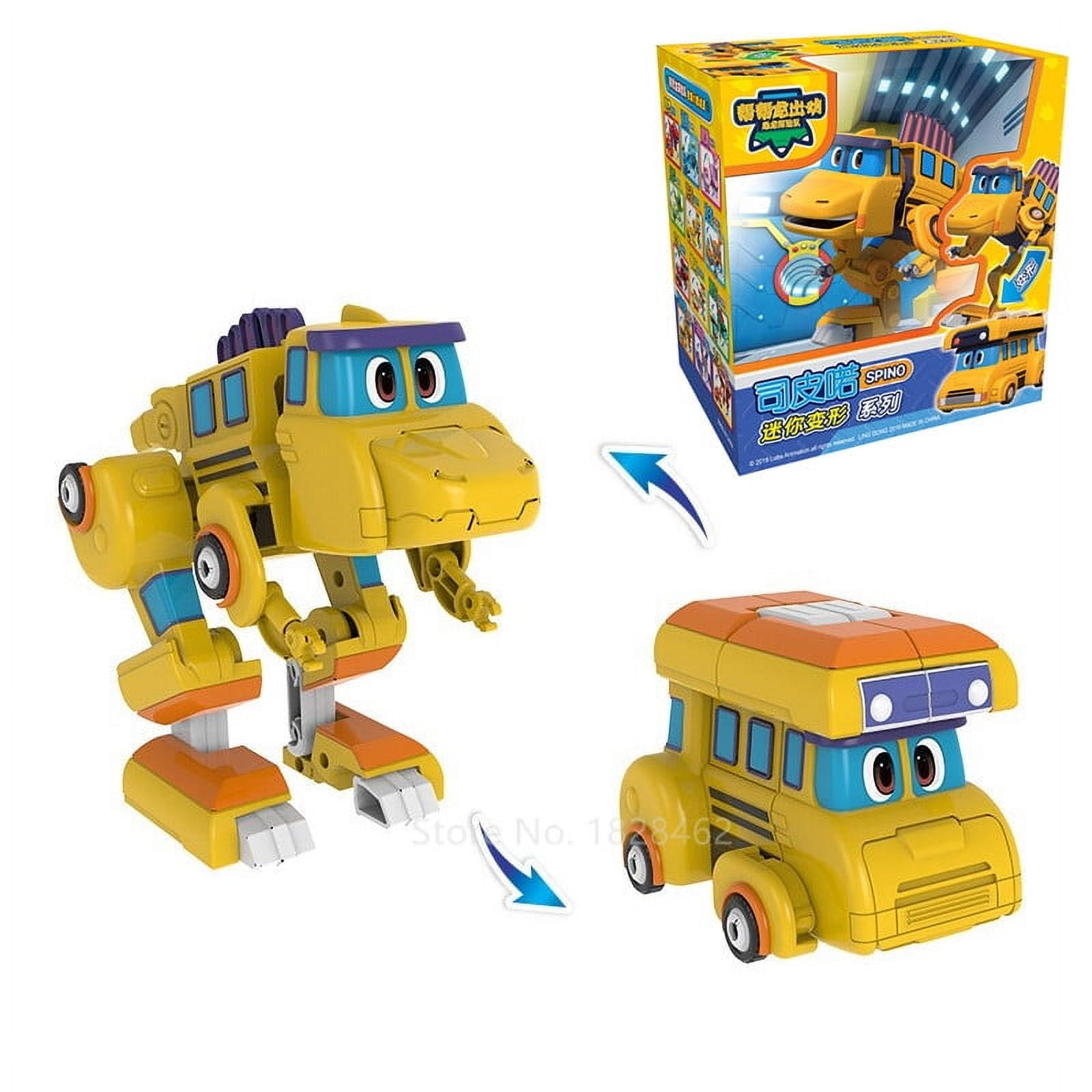 Newest Min Gogo Dino ABS Deformation Car/Airplane Action Figures REX ...