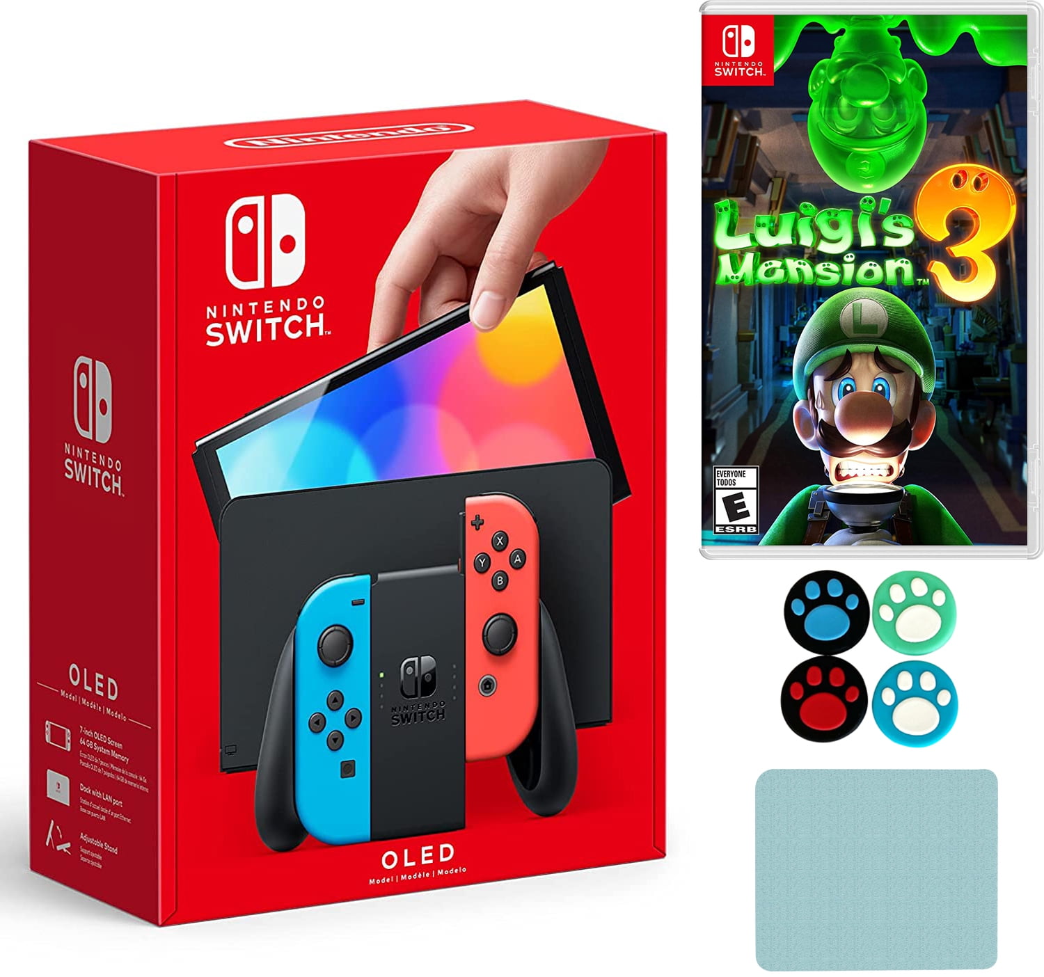 Newest Nintendo Switch 64GB OLED Model Bundle, Nintendo Switch Console ...