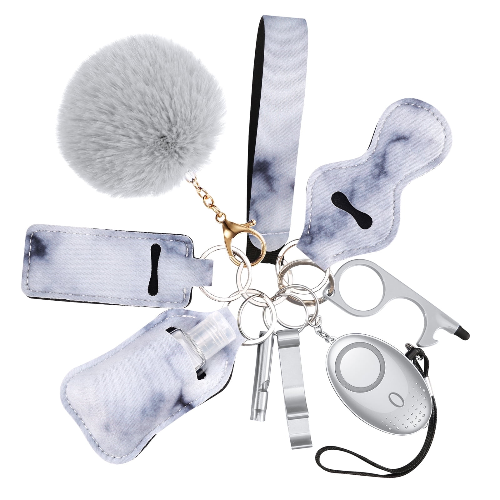 Safety Keychain Set for Women, Keychain for Kids 10 Pcs Safety Keychain ...