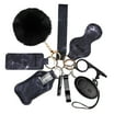 Compact Key Chain Organizer With Leather Strap, Smart Key Ring Holds 8 ...