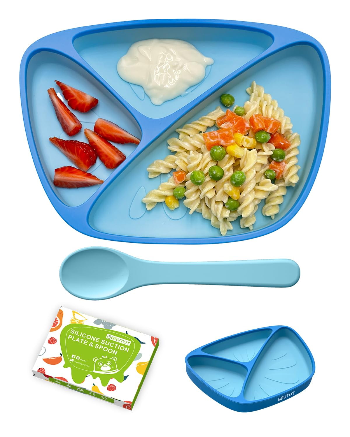 Newest Toddler Suction Plates for Baby, Food Grade Platinum Silicone ...