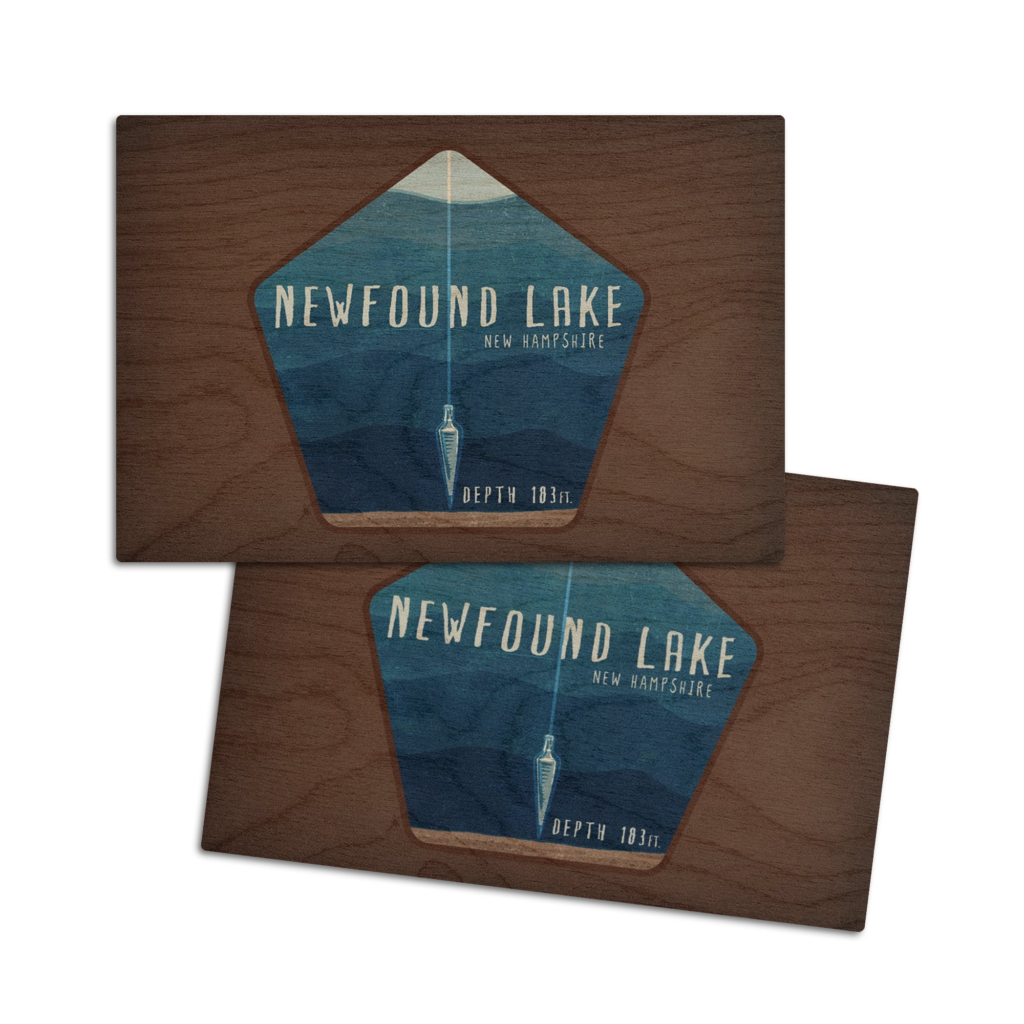 Newfound Lake, New Hampshire, Lake Essentials, Lake Depth, Contour (4x6 ...