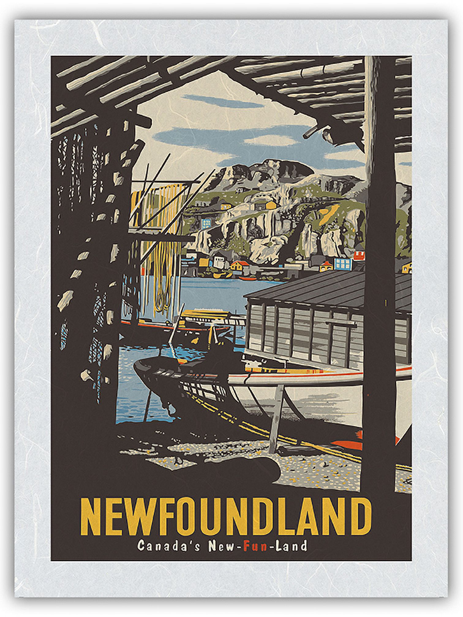 Newfoundland - Canada’s New Fun Land - Vintage Travel Poster c.1949 ...