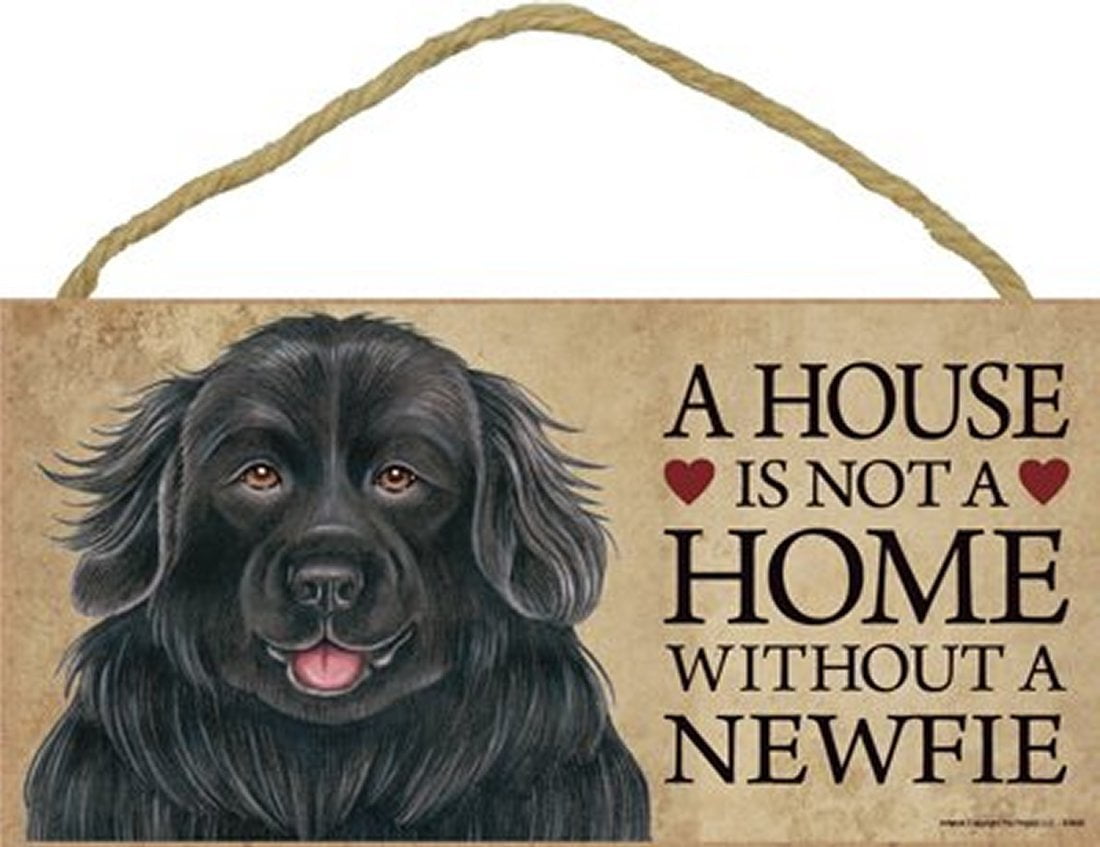 Newfoundland Dog Sign with Personalization Kit "a House is Not a Home ...