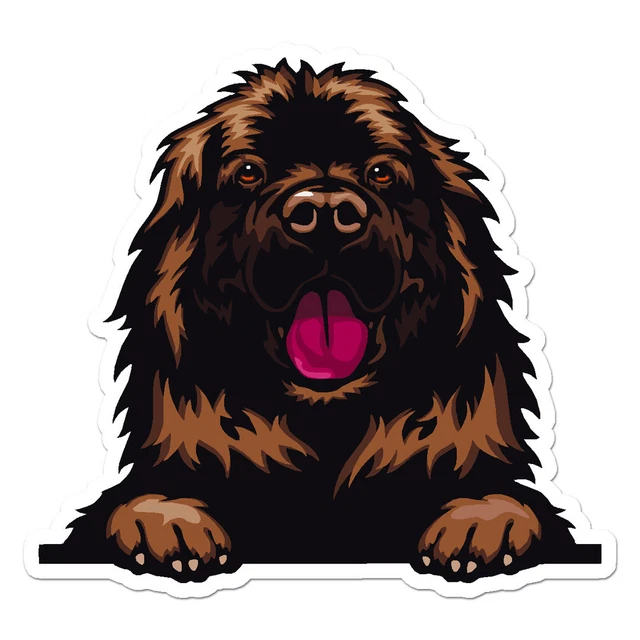 Newfoundland Dog Sticker Phone Decal Water Bottle Stickers Car Decals ...