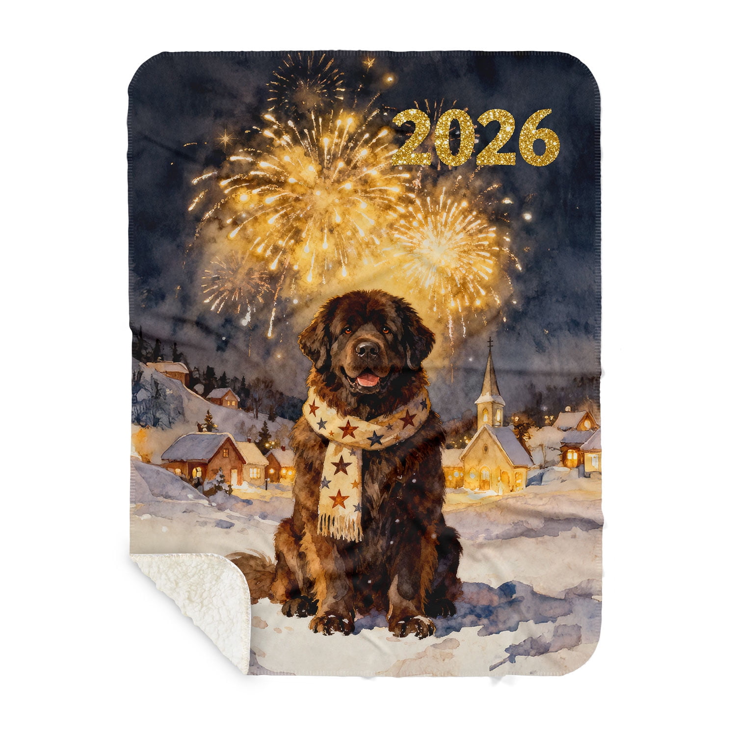 Newfoundland Happy New Year 2026 with Fireworks on New Year's Eve Cozy ...