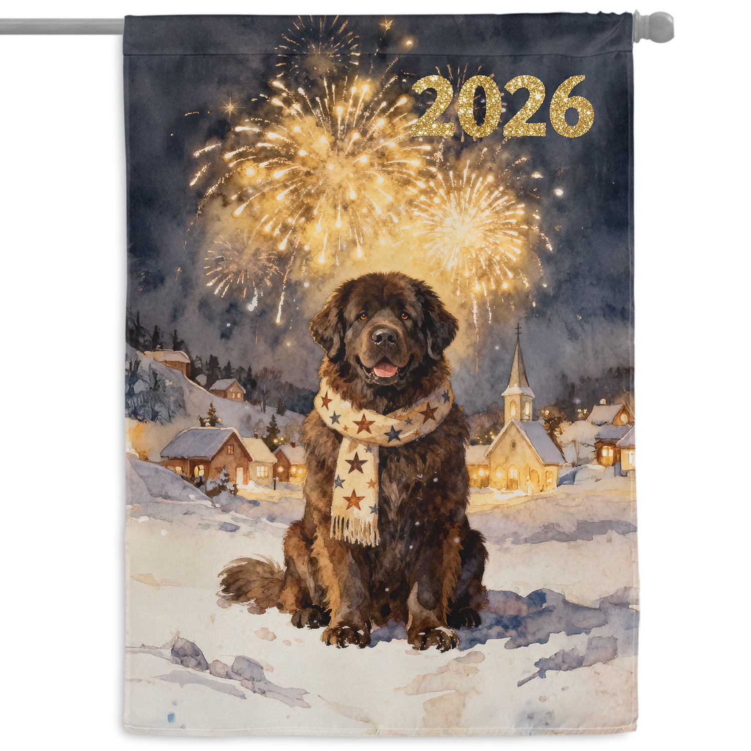 Newfoundland Happy New Year 2026 with Fireworks on New Year's Eve House ...