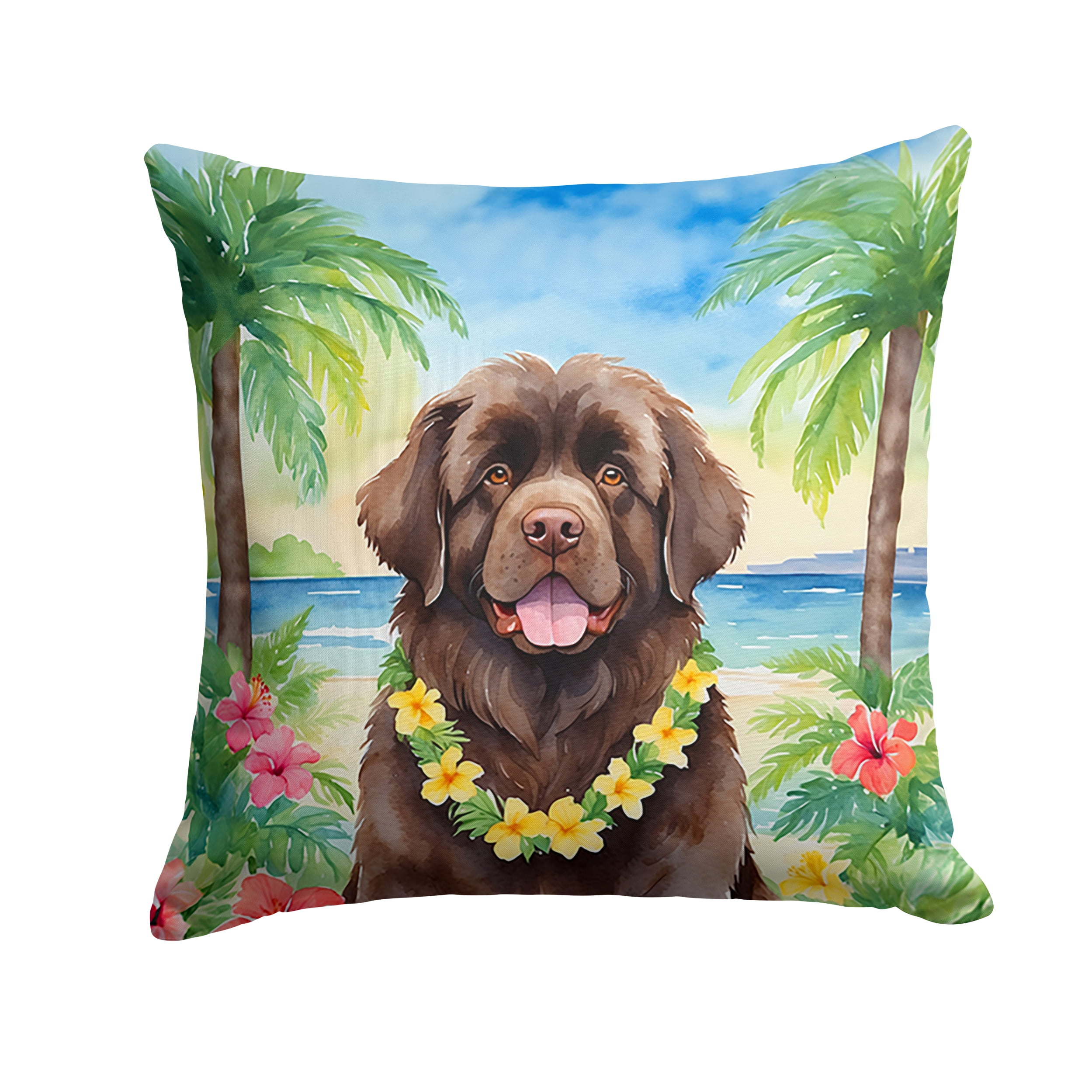 Newfoundland Luau Throw Pillow 18 in x 18 in - Walmart.com