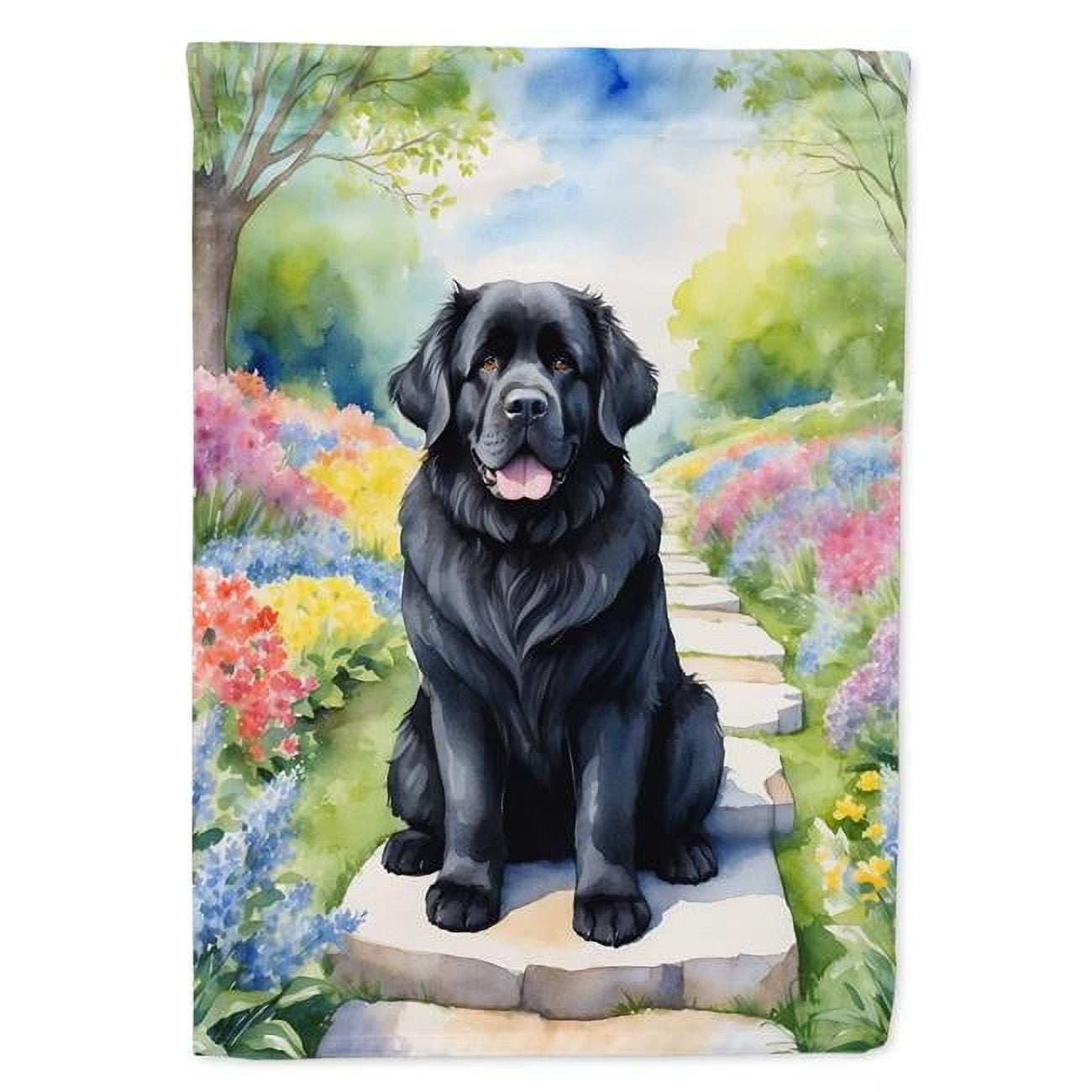 Newfoundland Spring Path Garden Flag 11.25 in x 15.5 in - Walmart.com