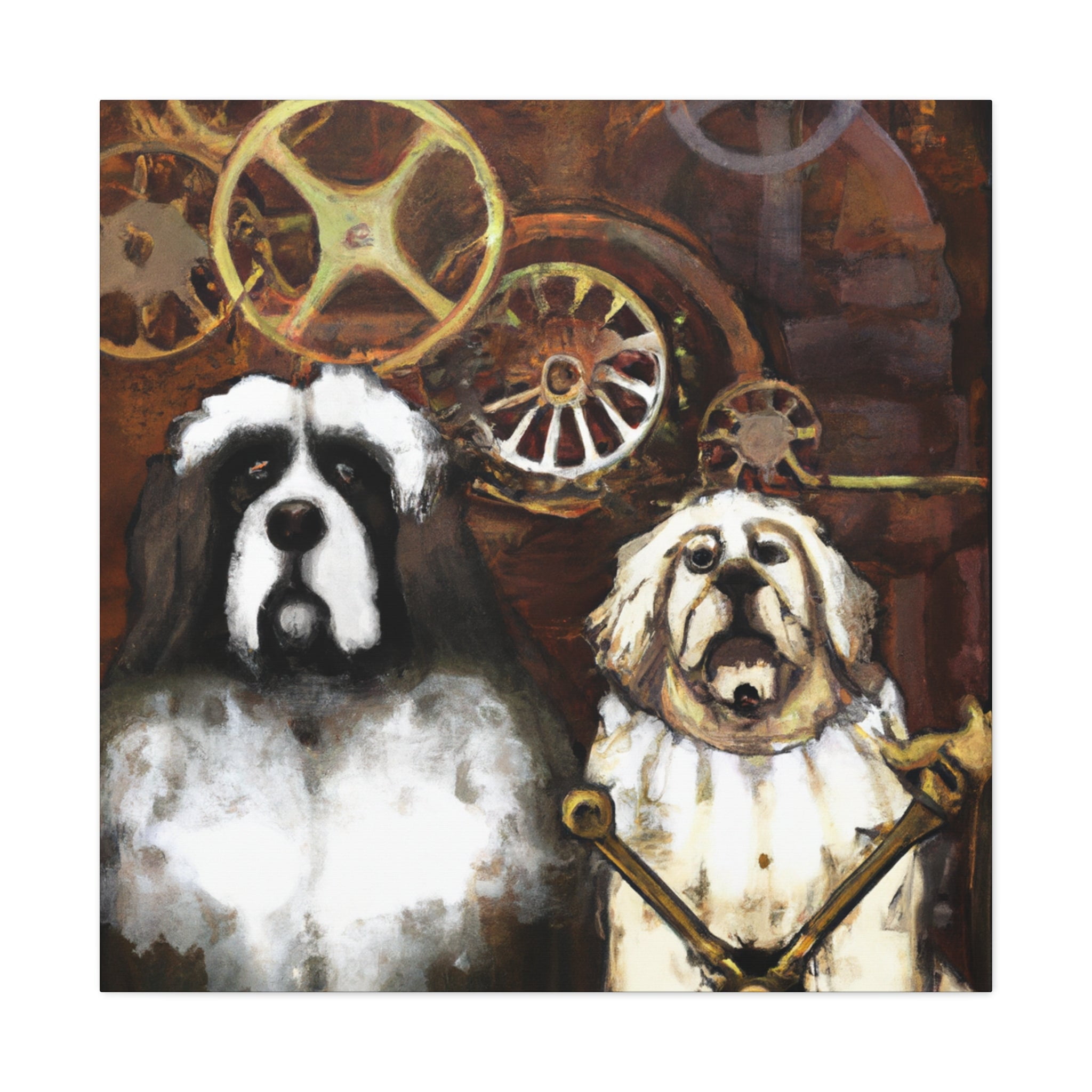 Newfoundland Steampunk Scene - Canvas - Walmart.com