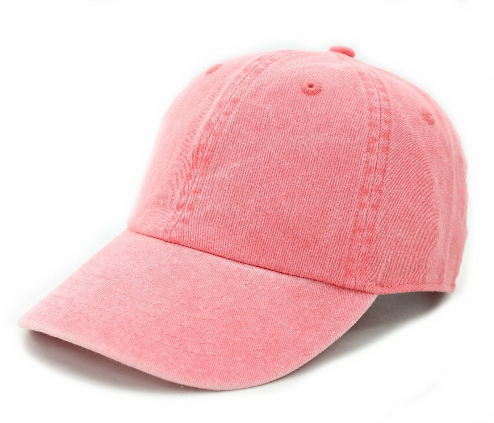 Newhattan hats 100% cotton solid colors pigment dyed baseball caps ...