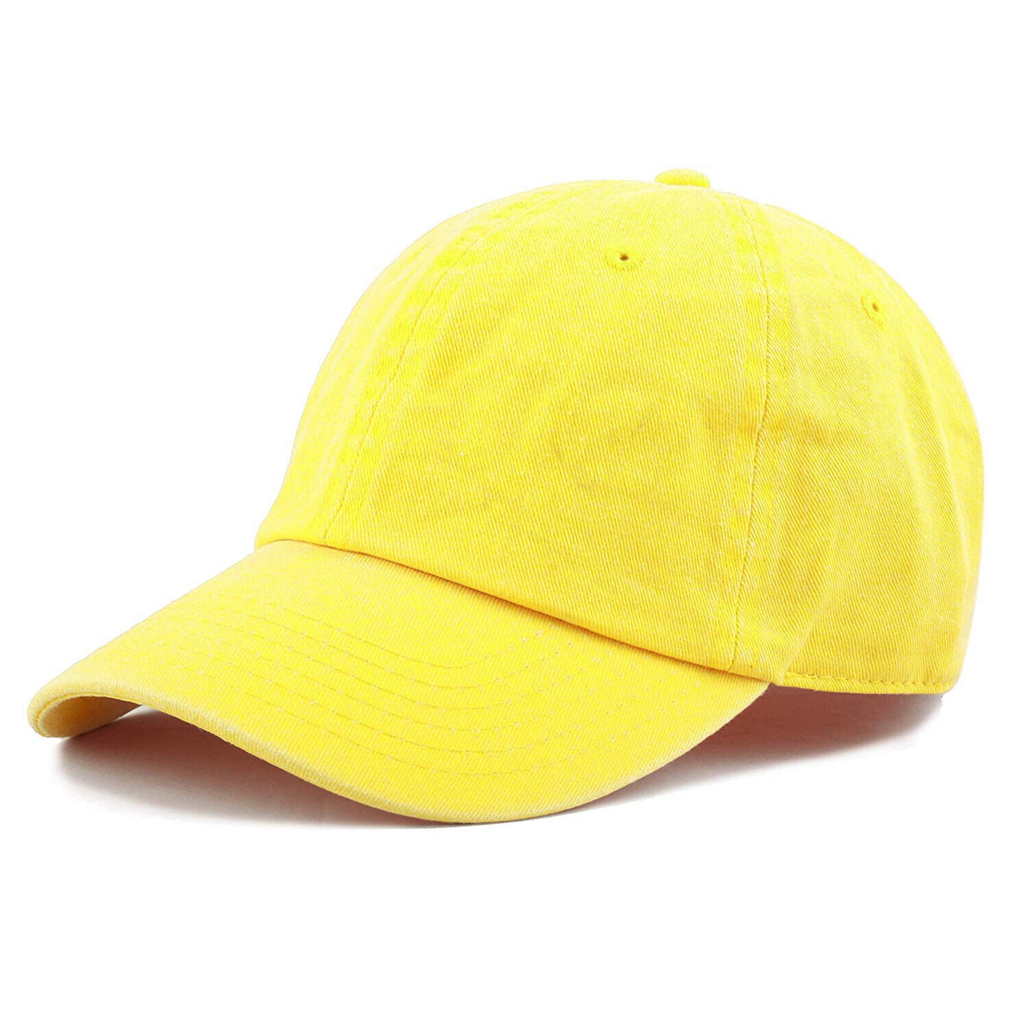 Newhattan hats 100% cotton solid colors pigment dyed baseball caps ...