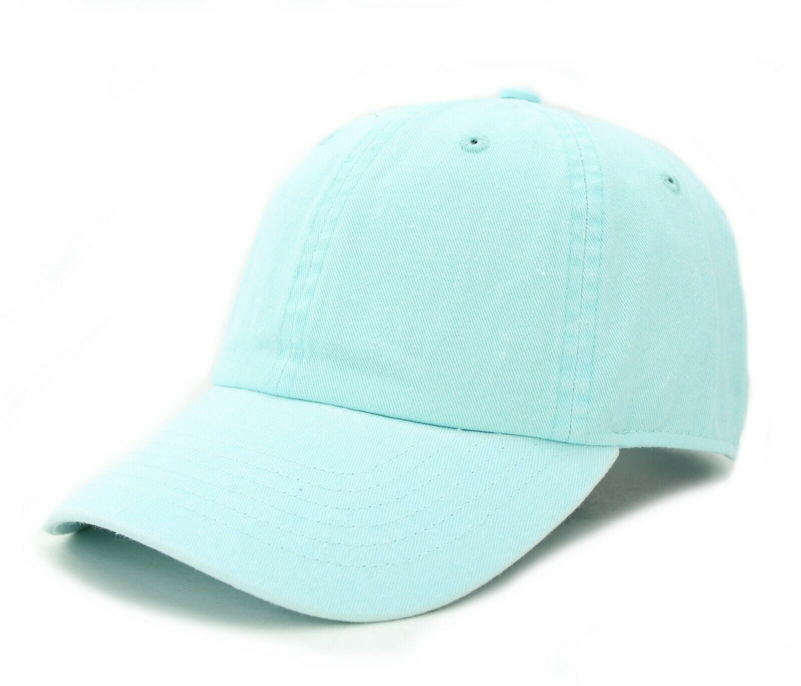 Newhattan hats 100% cotton solid colors pigment dyed baseball caps ...