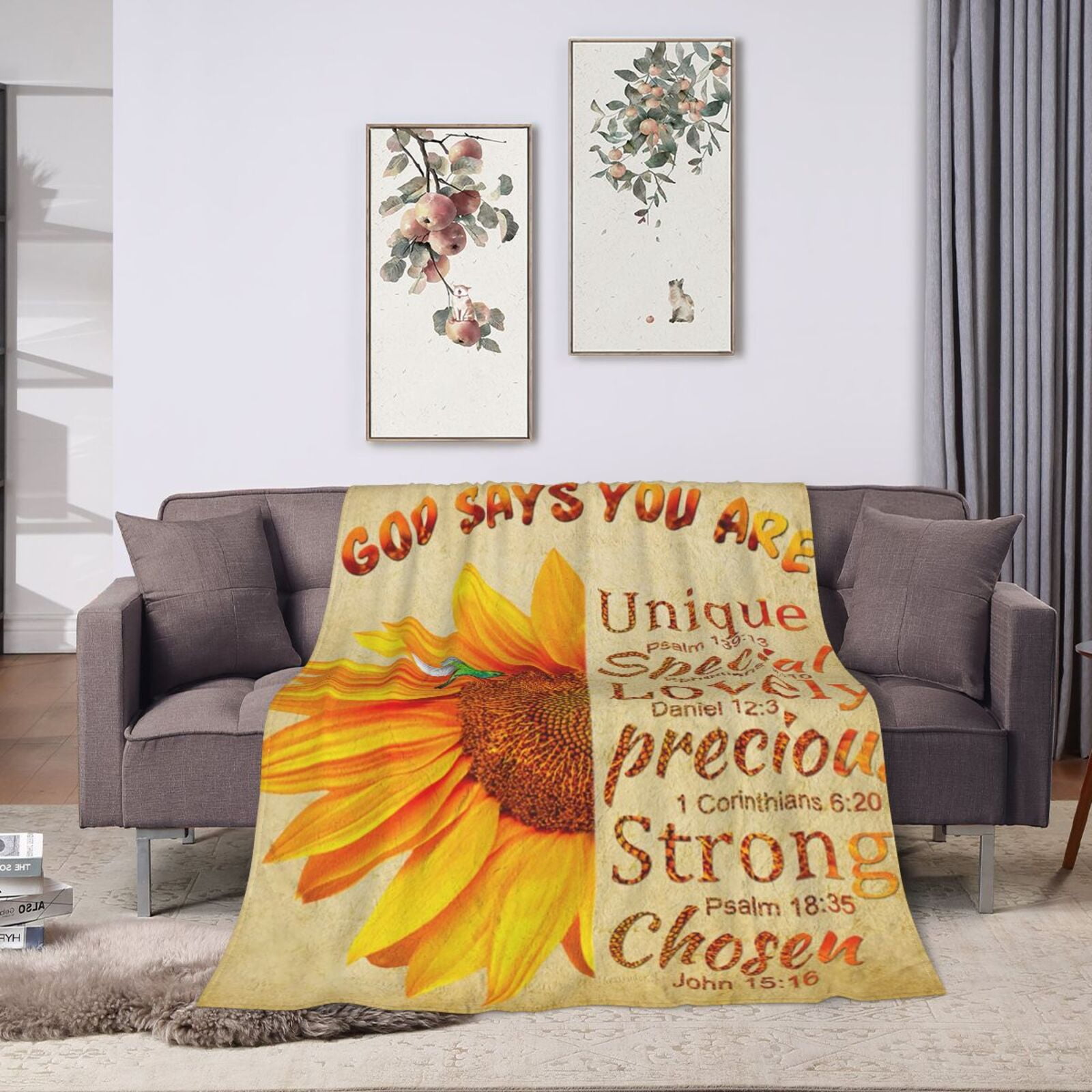 Newhomestyle Christian Gifts for Women Inspirational Religious Blanket ...