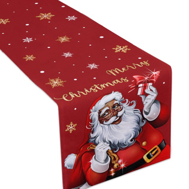 Newhomestyle Christmas Table Runner Santa Claus Snowman Table Runners ...