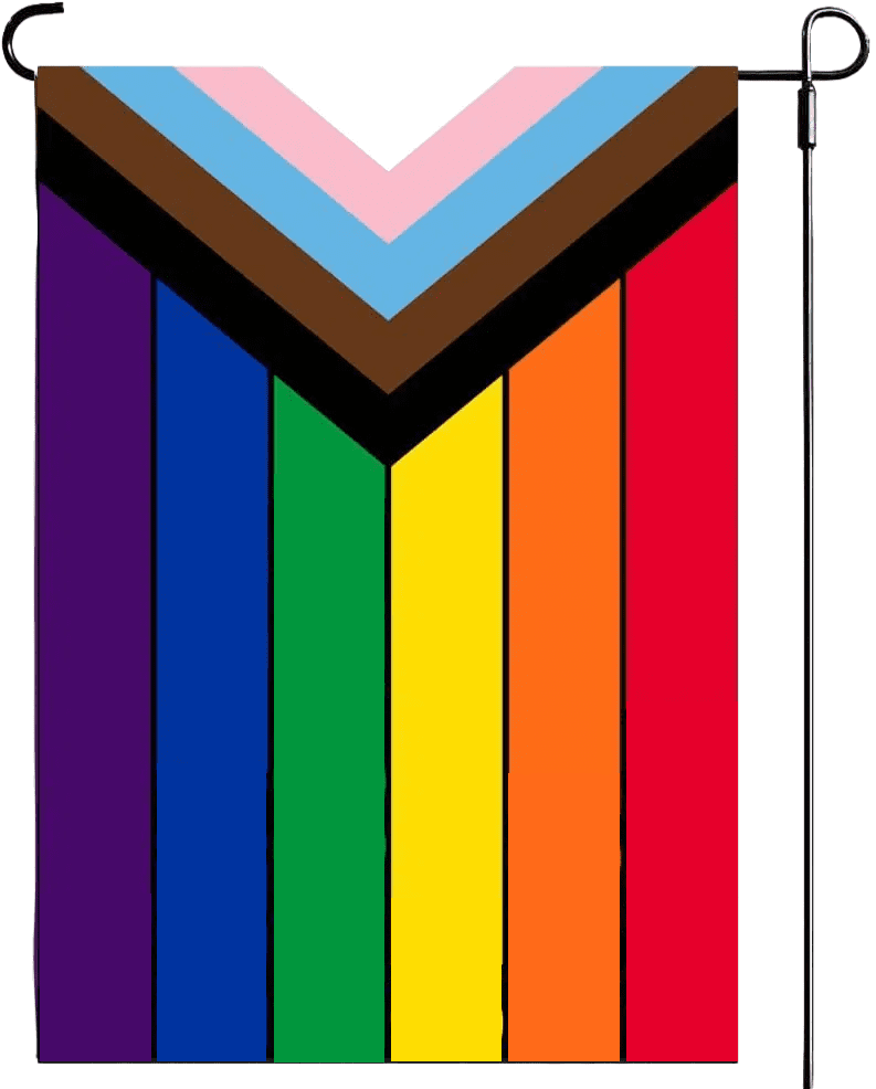 Newhomestyle Progress Pride Rainbow Linen Garden Flags - Inclusive ...