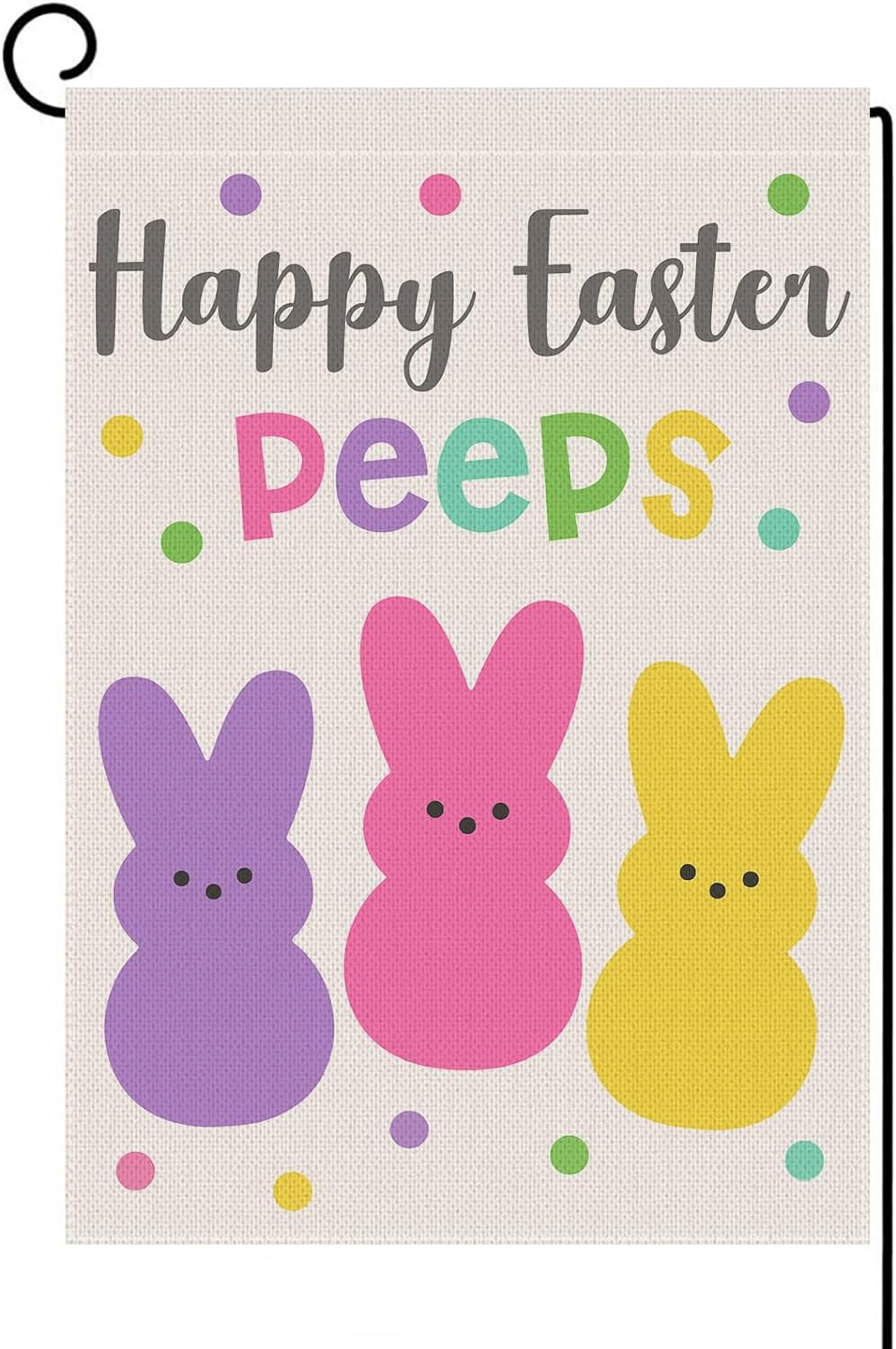 Newhomestyle Welcome Easter Garden Flag 12x18 inch Vertical Double ...
