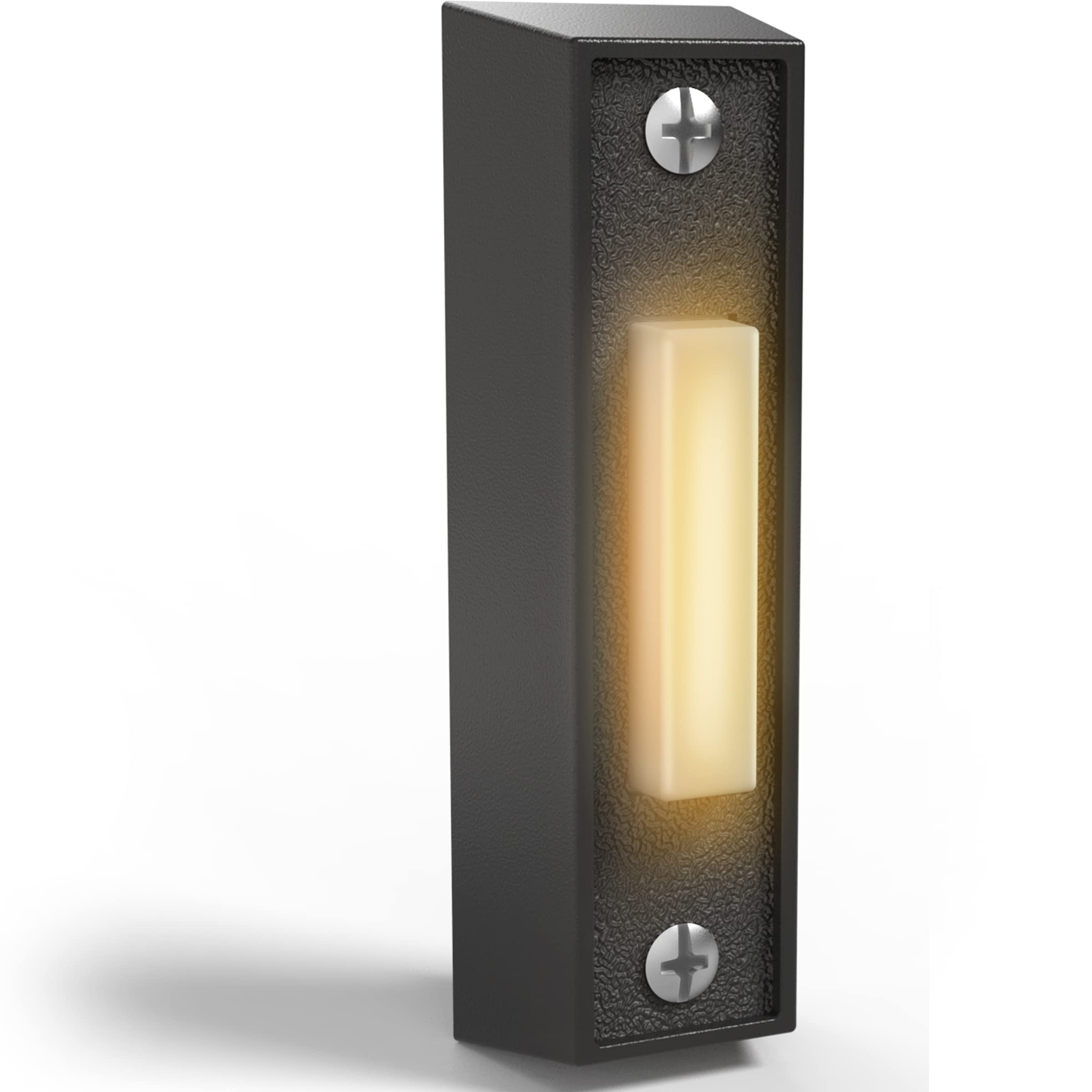 Newhouse Hardware LED Lighted Sturdy Plastic Door Chime Push Button ...