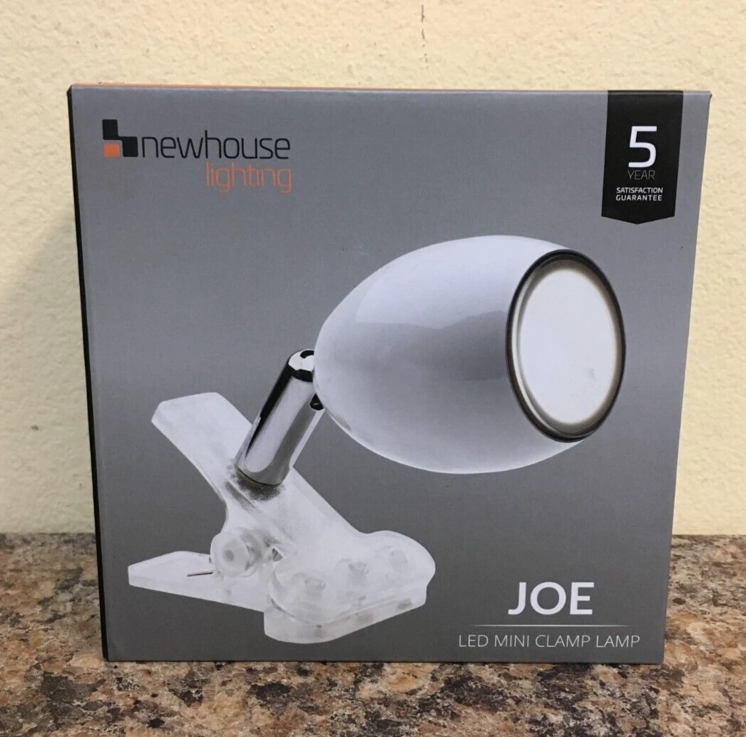 Newhouse Lighting Nhclp-Jo-Wh Joe Led Mini Clamp Lamp 150 Lumens ...