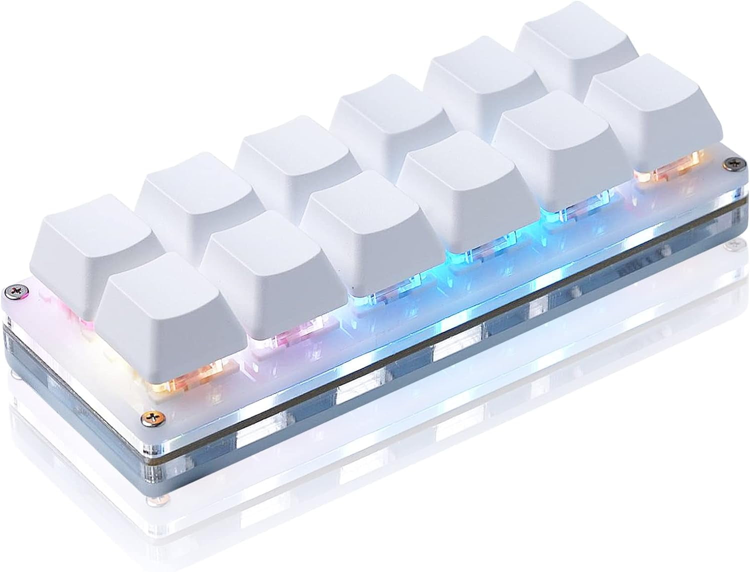 Newhui 12 Key Mechanical Gaming Keyboard One Handed Keypad USB-C Wired ...