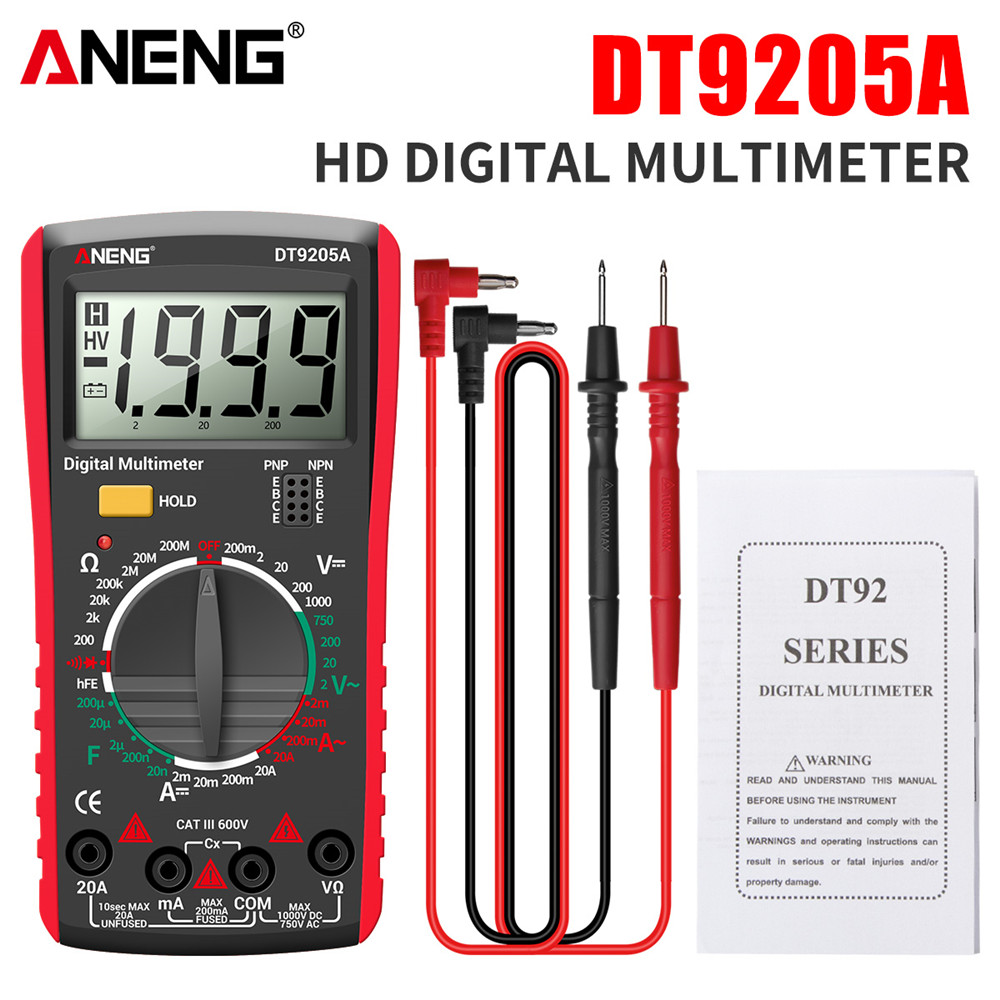 Newly ANENG DT9205A Digital True RMS Professional Multimeter AC/DC ...
