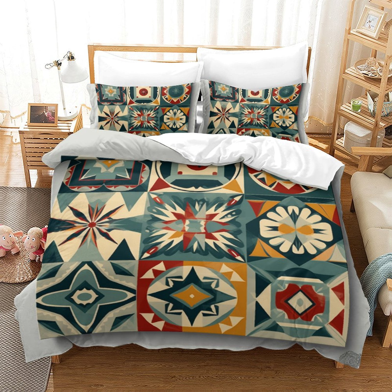 Newly Design Bedroom Decor Bohemian Duvet Cover Pillowcase Girl Woman ...