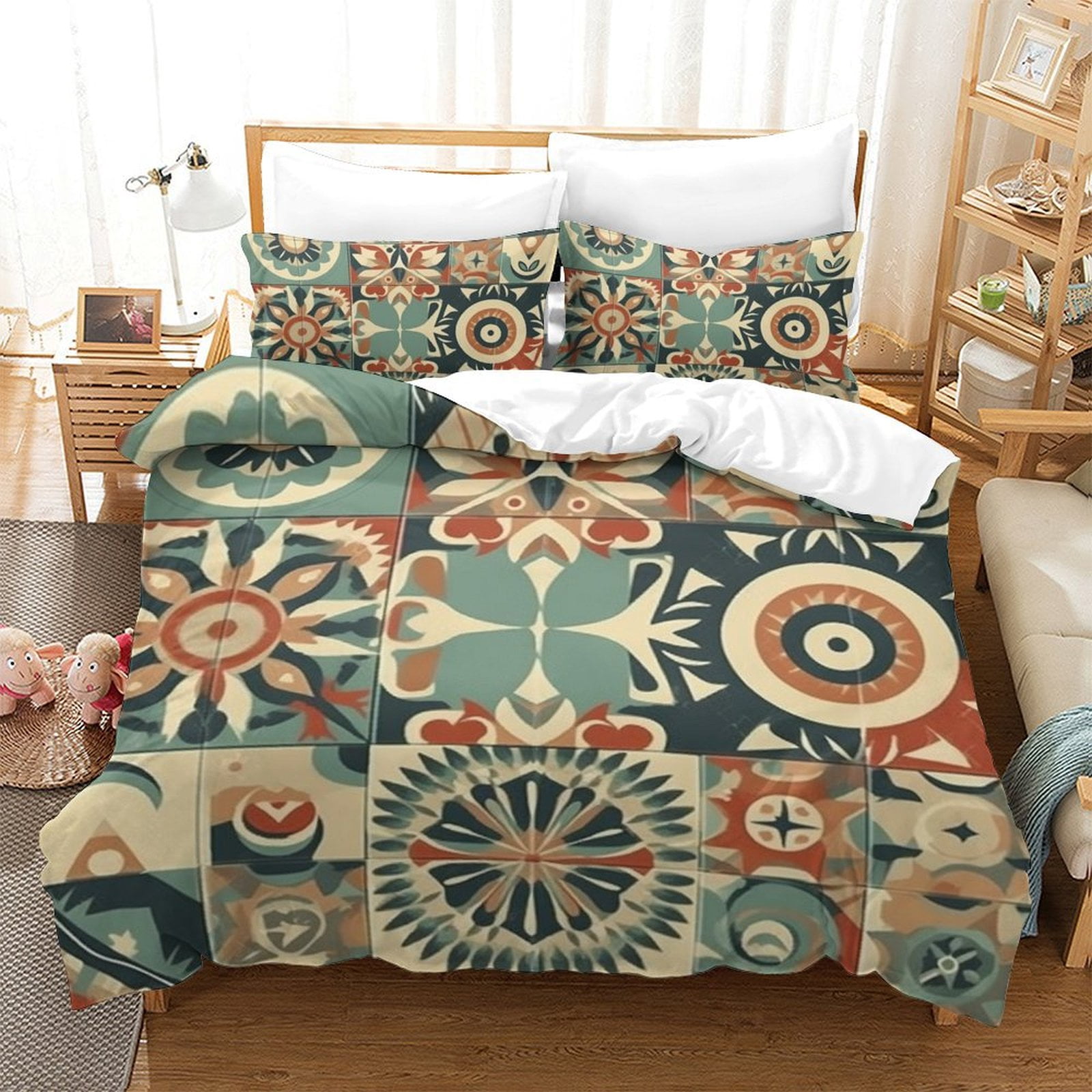 Newly Design Bedroom Decor Bohemian Duvet Cover Pillowcase Girl Woman ...
