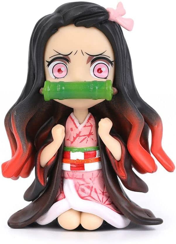 Newly Nezuko, Q Version Ctue Nezuko Kamado Nezuko Cartoon Statues PVC ...